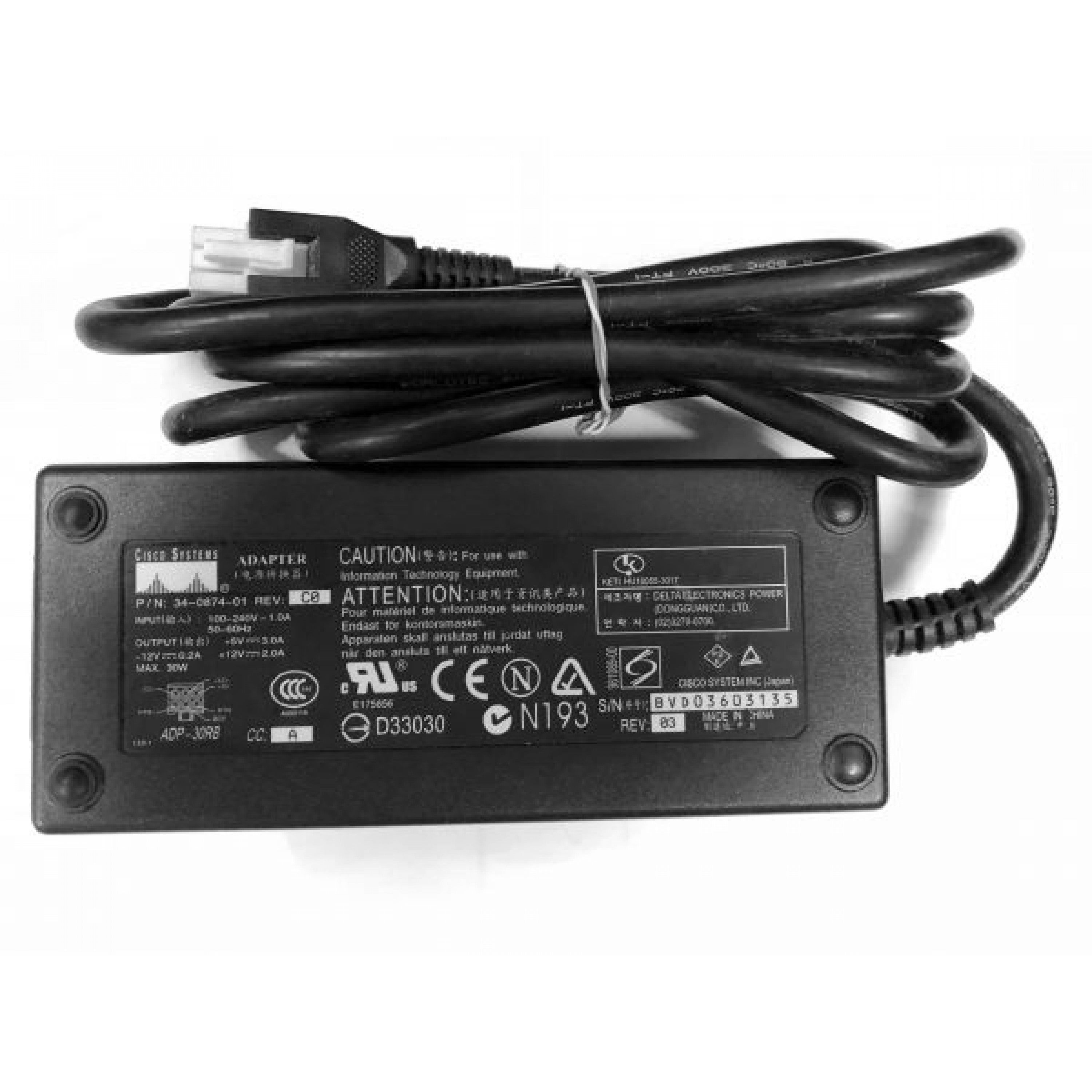 Alimentator CISCO ADP-30RB 34-0874-01 30W 12V 2A