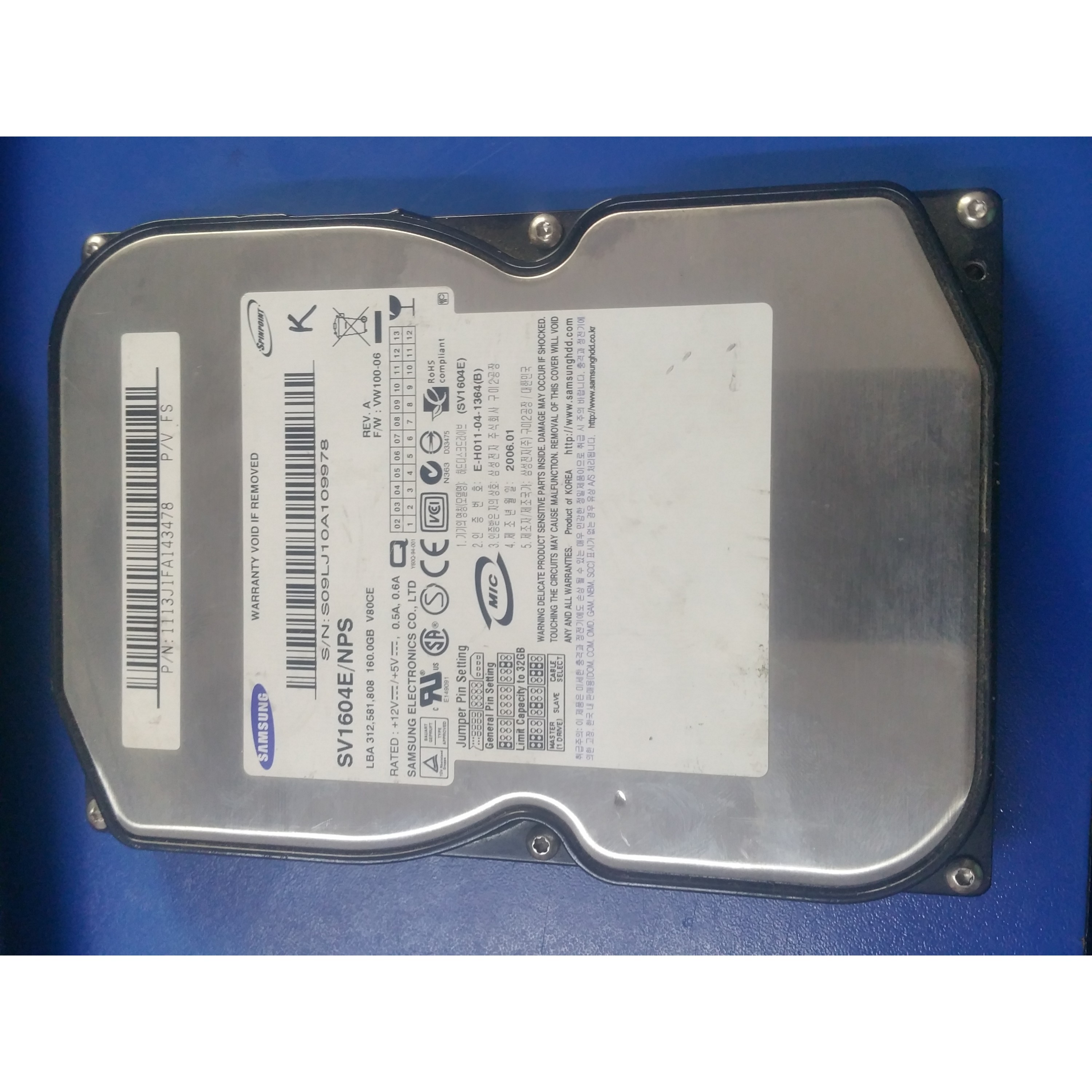 Hard disk PC SAMSUNG SV1604E/NPS 160GB 5400RPM